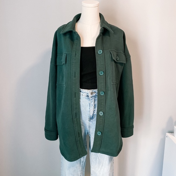 Jackets & Coats | Lazypants Green Shacket Jacket | Poshmark